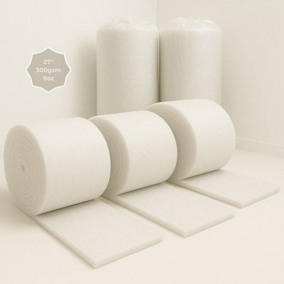 Green Loft Polyester Wadding - 27 Inch Wide, Hypoallergenic, Soft ...