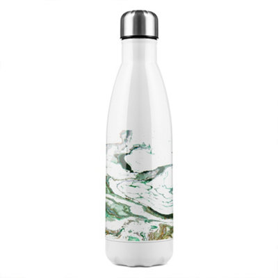 Green Marble Stainless Steel Bottle Designer Style