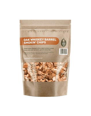 Green Olive Firewood Co Oak Whiskey Barrel Smoking Chips 3L | DIY at B&Q