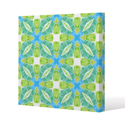 Green optimal boho chic (Canvas Print) / 61 x 61 x 4cm