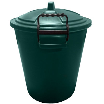 Green Outdoor Bin - Feed Bin - Garden Bin - Waste Bin - 50L with ...