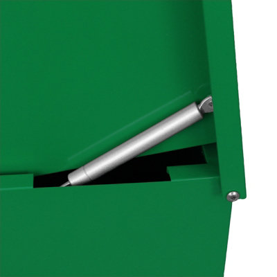 Green Parcel Post Box Lockable Wall Mounted Secure Large Outdoor Letter ...
