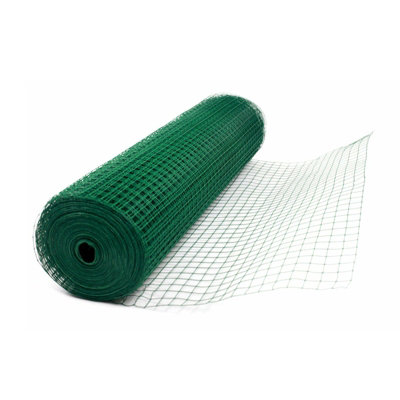 Green PVC Coated Chicken Rabbit Wire Welded Mesh Fence For Garden ...