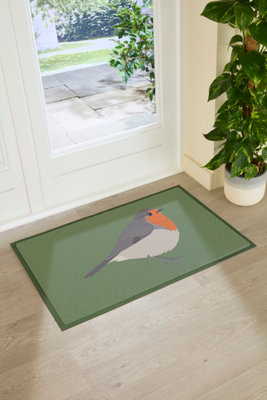 Green Robin Doormat (90 x 60cm)