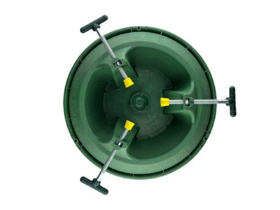 Green Round Plastic Christmas Tree Stand - The Volcano 7
