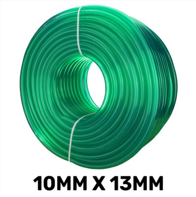 Green Semi-Transparent PVC Pipe 10mmx13mm - 4 Meters