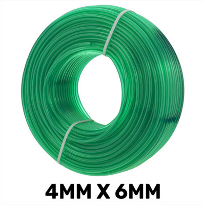 Green Semi-Transparent PVC Pipe 4mmx6mm - 3 Meters