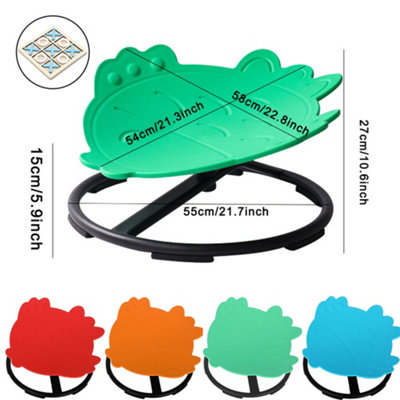 Green Sensory Spinning Balance Chair for Kids - Developmental Toy
