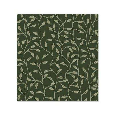 Green Shrub With Leaves Premium Glass Kitchen Splashback W700mm x H750mm