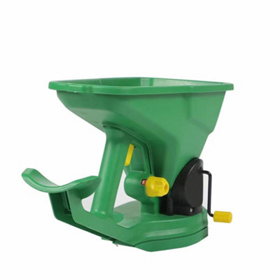 Green Small Gardening Hand Cranked Portable Spreader
