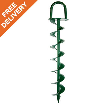 Green Steel Ground Anchor Security Anchor 500mm (L) 100mm (W) for ...