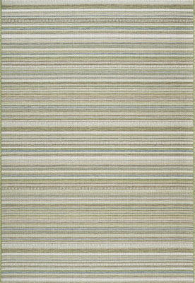 Green Striped Outdoor Rug, Striped Stain-Resistant Rug For Patio,Deck ...