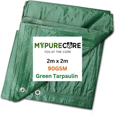 Green Tarpaulin - Heavy Duty Waterproof Cover Plastic Sheet Tarp ...