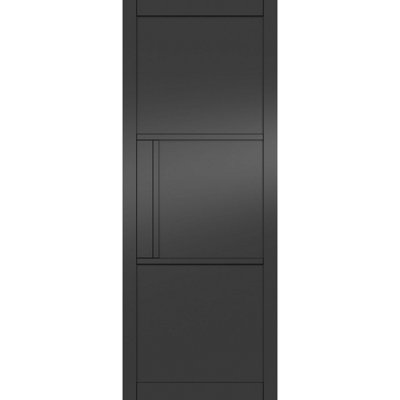 Green & Taylor Black Heritage 3 Panel - Prefinished FD30 Fire Door