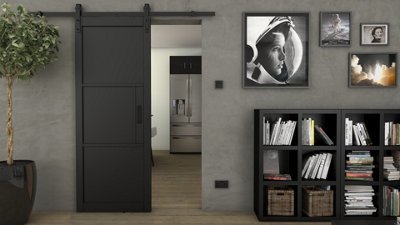 Green & Taylor Black Heritage 3 Panel - Prefinished Internal Sliding ...