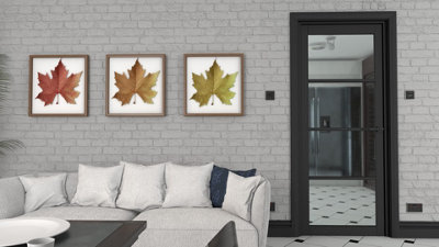 Green & Taylor Black Shaker 4 Lite Clear Glass - Prefinished Internal Door