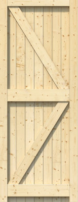 Green & Taylor Framed, Ledged and Braced Solid Pine Gate