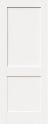 Green & Taylor White Shaker 2 Panel - Prefinished Internal Door | DIY ...