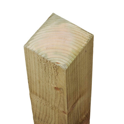 Green Treated Wooden Fence Post UC3u 100mm x 100mm x 3000mm Above ...