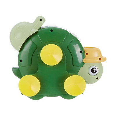 Green Turtle Tub Toy with Suction Cup Bath Toys for Toddlers Sound Gift ...