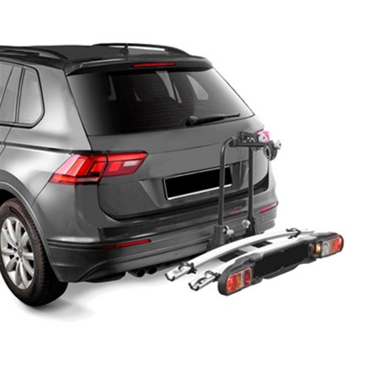 Green Valley Tilting 2 Cycle Carrier Rack Tow Bar Mounted 13 Pin E ...