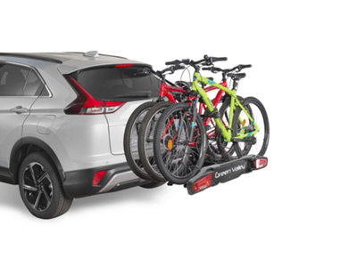 Green Valley Tourer 3 Cycle Carrier Rack Tow Bar Mounted 13 Pin E Bikes ...