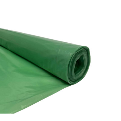 Green Vapour Check / Damp Proof Membrane, 125mu / 500 Gauge - 2.5m Wide ...