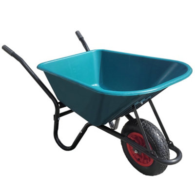 Green Wheelbarrow Plastic Wheelbarrow Professional Garden Barrow 110 ...