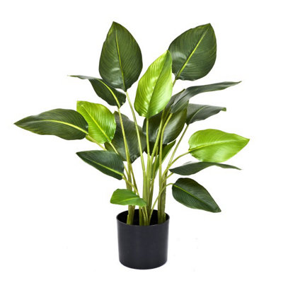 GreenBrokers Artificial Real Touch Bird of Paradise (Strelitzia) Plant ...