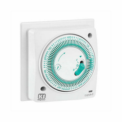 Greenbrook T101A-C Socket Box Mounted Mechanical Electrical Time Switch ...