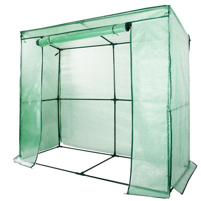 Greenhouse Botanika UV Weather Resistant PE Cover Steel Frame Roll Up ...