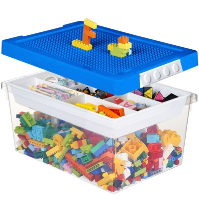 Greentainer Stackable Storage Bins with Lids for Kids Toy Organization