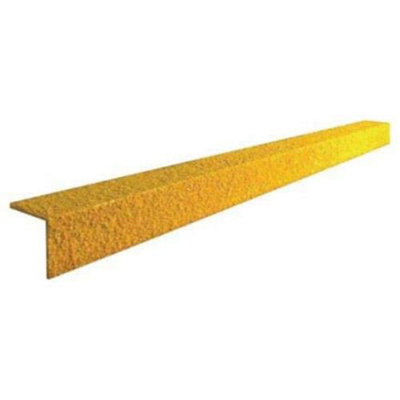 GreenTec GRP Anti-Slip Stair Nosing, Yellow, 1200 x 55 x 55mm