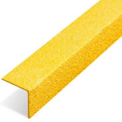 GreenTec GRP Anti-Slip Stair Nosing, Yellow, 1200 x 55 x 55mm