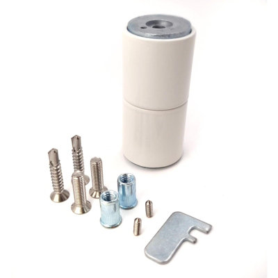 greenteQ Bifold Door Magnetic Catch (10 Pack) - 65mm, White