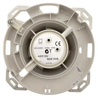 Greenwood Airvac AXS100 Extractor Fan Axial 100 mm / 4 Inch (Standard ...