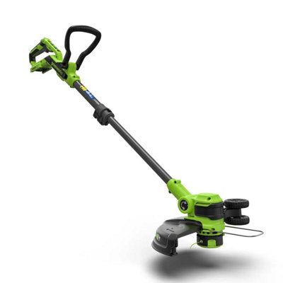 Greenworks 24V 30cm Cordless Brushless Line Trimmer with 2Ah Battery ...