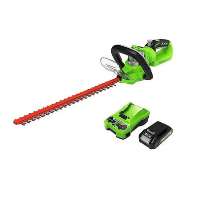Greenworks Toos 24V 57cm (22.5") Hedgetrimmer G24HT57K2 with 1 x 2Ah Battery & Charger