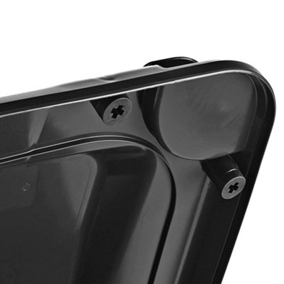 Grey 240L Standard Sized Outdoor Recycling Wheelie Bin With Rubber ...