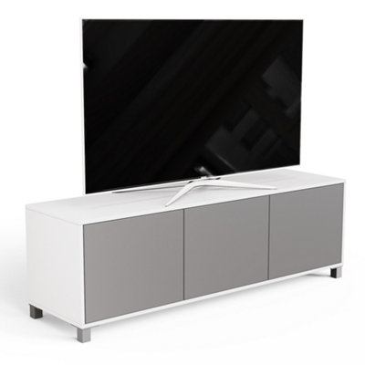 Grey and white TV cabinet with intelligent eye and Alexa or app ...