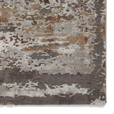 Grey Beige Abstract Modern Easy to clean Rug for Dining Room Bed Room ...