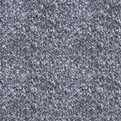 Grey Blue Twist Pile 4.00m Wide Stain Resistant Carpet, Heavy Duty ...