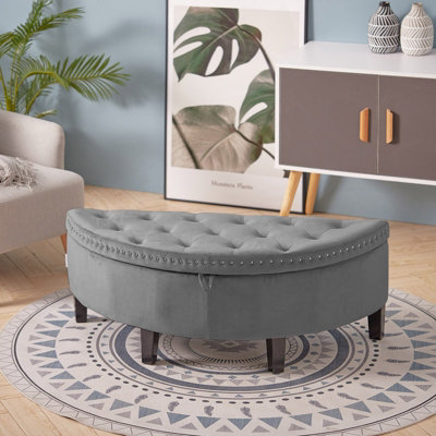 Half circle ottoman store