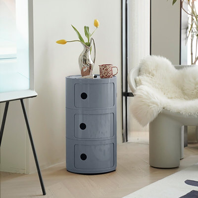 Bedside plastic drawers store