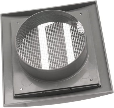 Grey Ducting Gravity Flaps 150mm x 150mm / 100mm