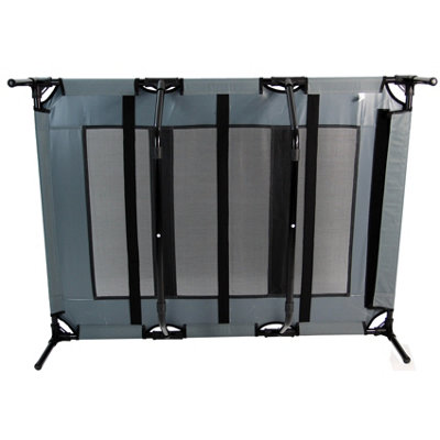 Grey Elevated Mesh Pet Bed With Canopy XL