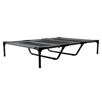 Grey Elevated Mesh Pet Bed XLarge