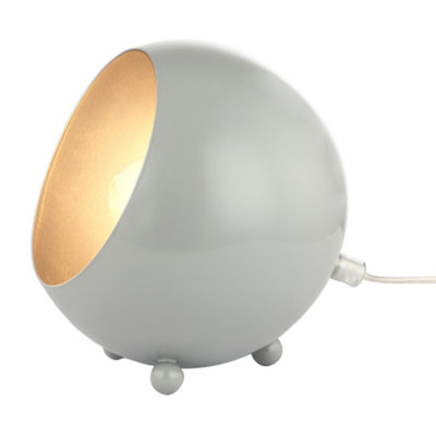 Grey Gloss Floor or Table Lamp Uplighter for Mood Lighting or ...