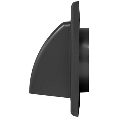 Grey Gravity Flap for 150 mm / 6" Round Wall Outlet - Ventilation Duct ...