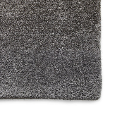Grey Handmade Luxurious Modern Plain Wool Abstract Rug For Bedroom ...